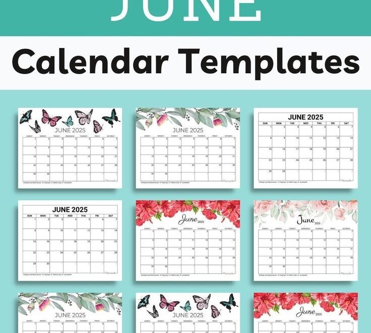 June 2025 Calendar Homemade Gifts Made Easy - The Printable Library ...